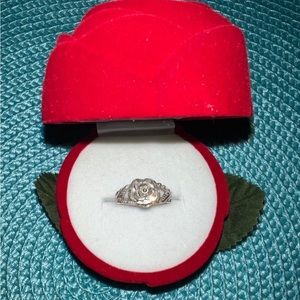 Avon | Jewelry | Avon Rose Ring Sterling Silver Marked 925 A Size 5 ...